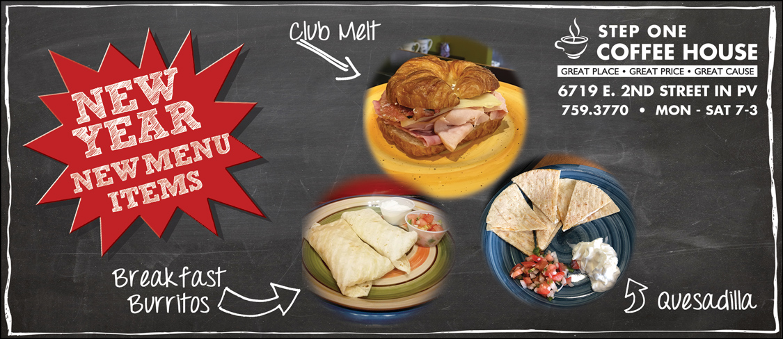 New Menu Items at Step One Coffee House - Stepping Stones Agencies